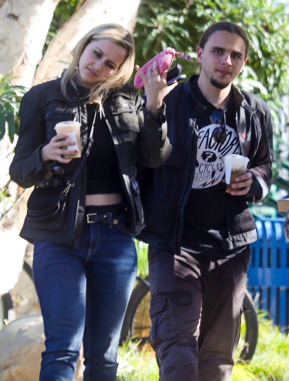 MOLLY SCHIRMANG and Prince Jackson Out for Coffee in Malibu 09/25/2022 ...