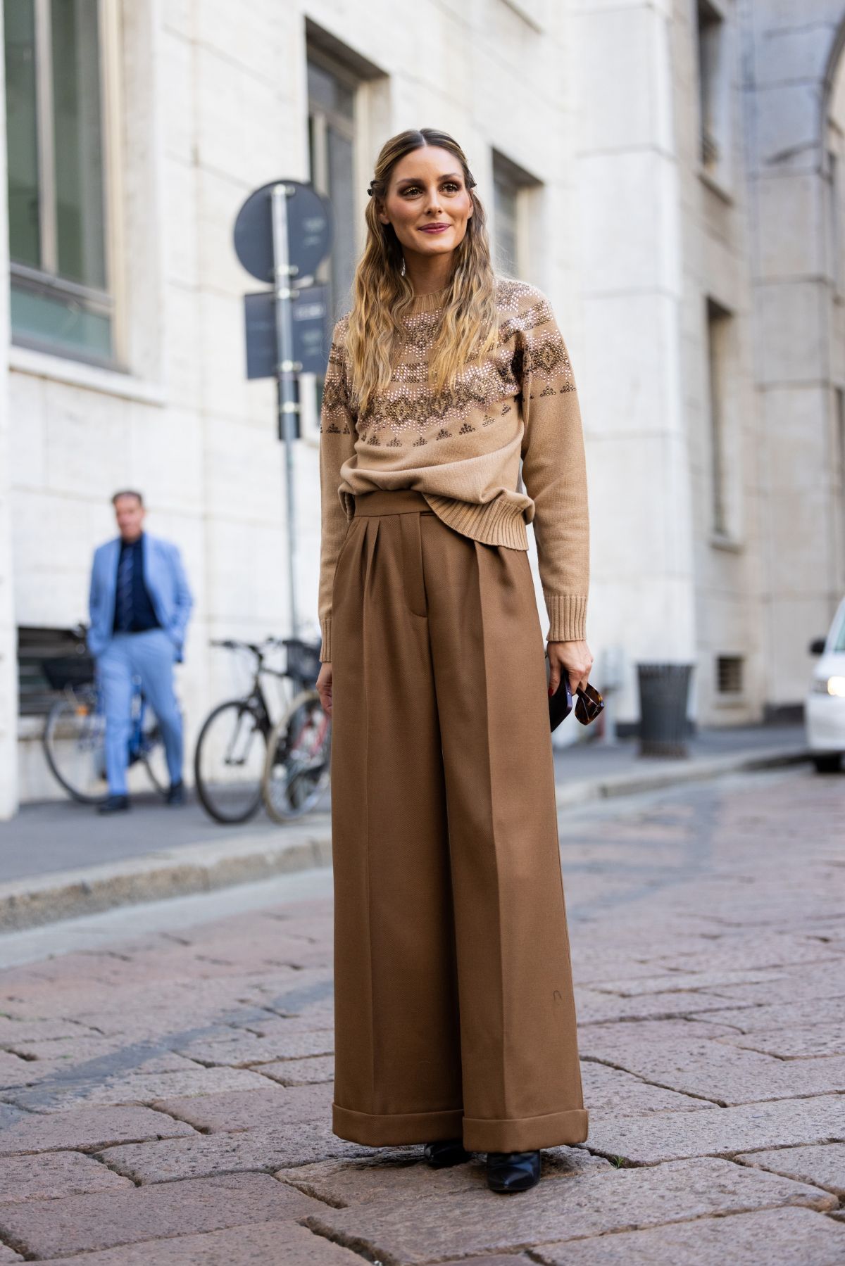OLIVIA PALERMO Arrives at Max Mara Fashion Show in Milan 09/22/2022 ...