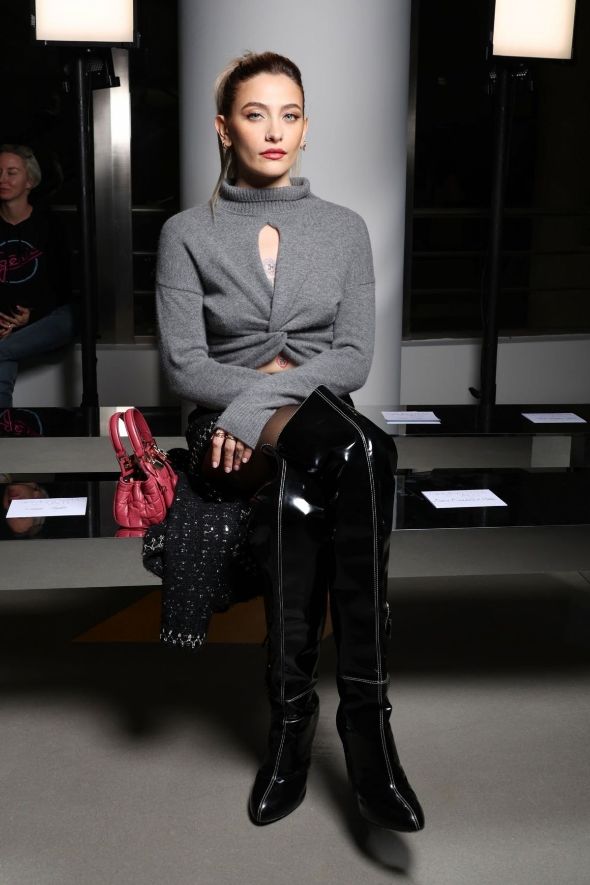 PARIS JACKSON at Giambattista Valli Show at Paris Fashion Week 09/30 ...
