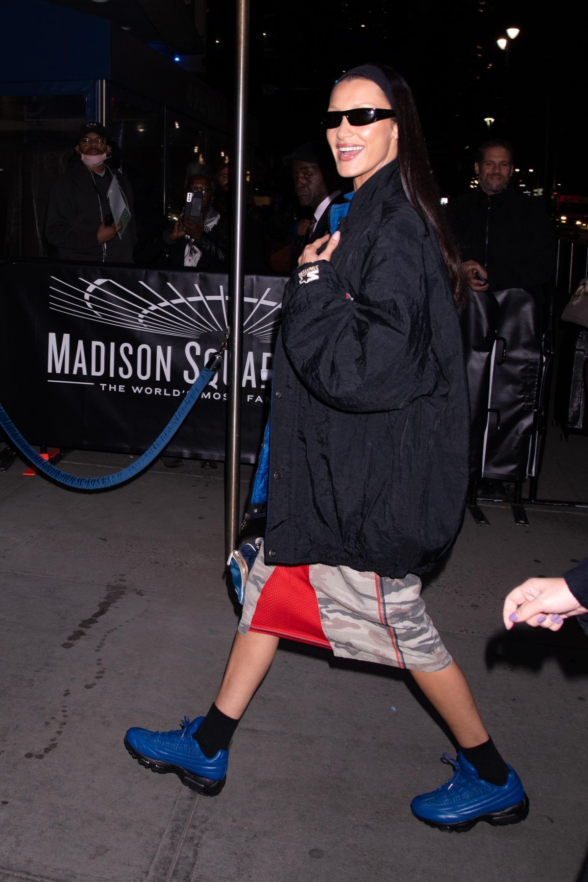 BELLA HADID Arrives at New York Knicks vs Detroit Pistons Game at ...