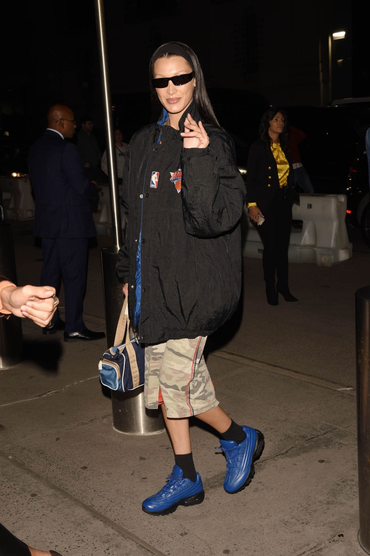 BELLA HADID Arrives at New York Knicks vs Detroit Pistons Game at ...