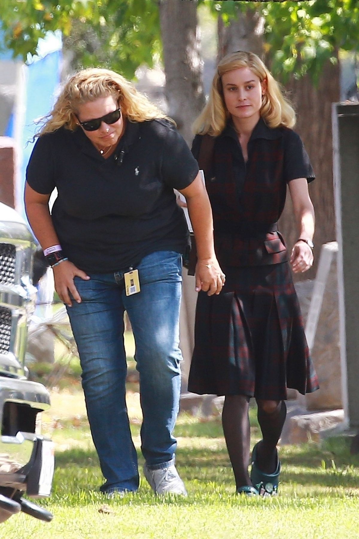 BRIE LARSON on the Set of Lessons in Chemistry in Los Angeles 10/11 ...