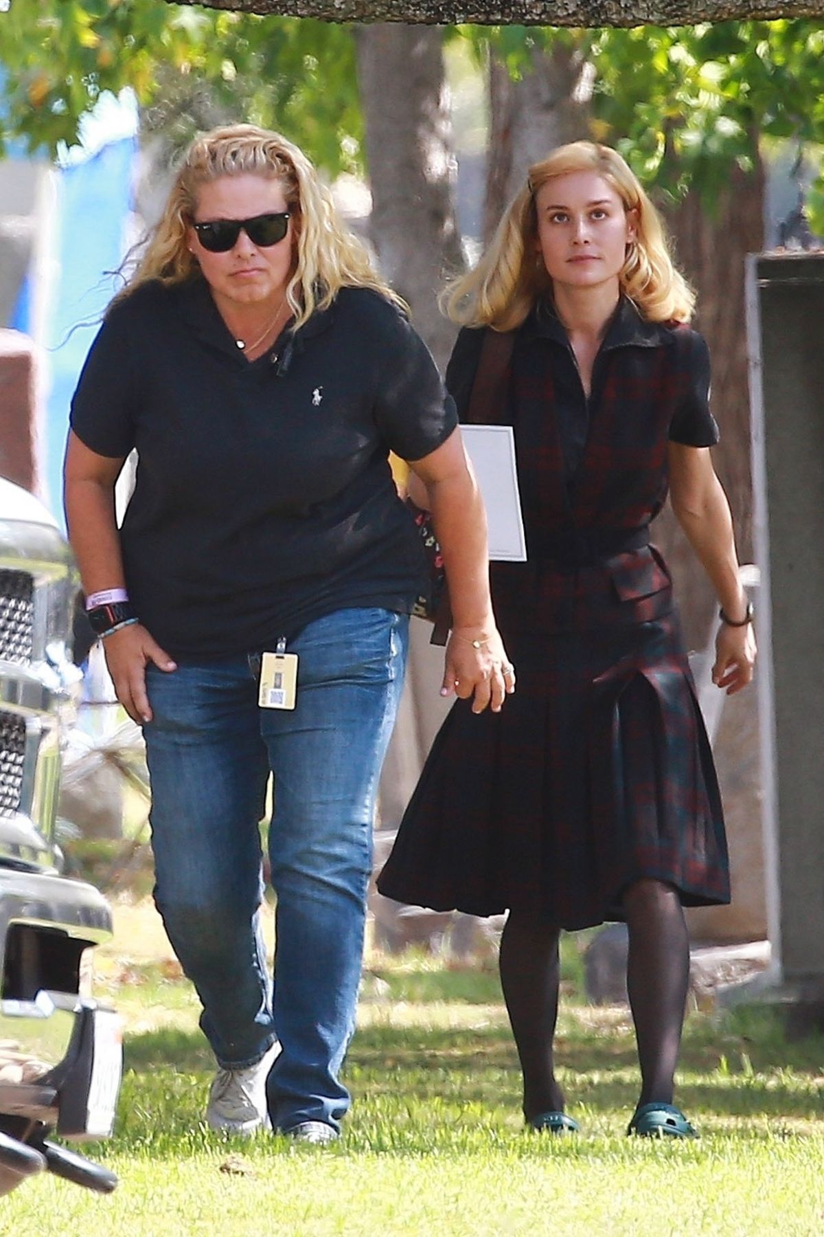 BRIE LARSON on the Set of Lessons in Chemistry in Los Angeles 10/11 ...
