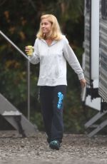 BRIE LARSON on the Set of Lessons in Chemistry in Los Angeles 10/13 ...