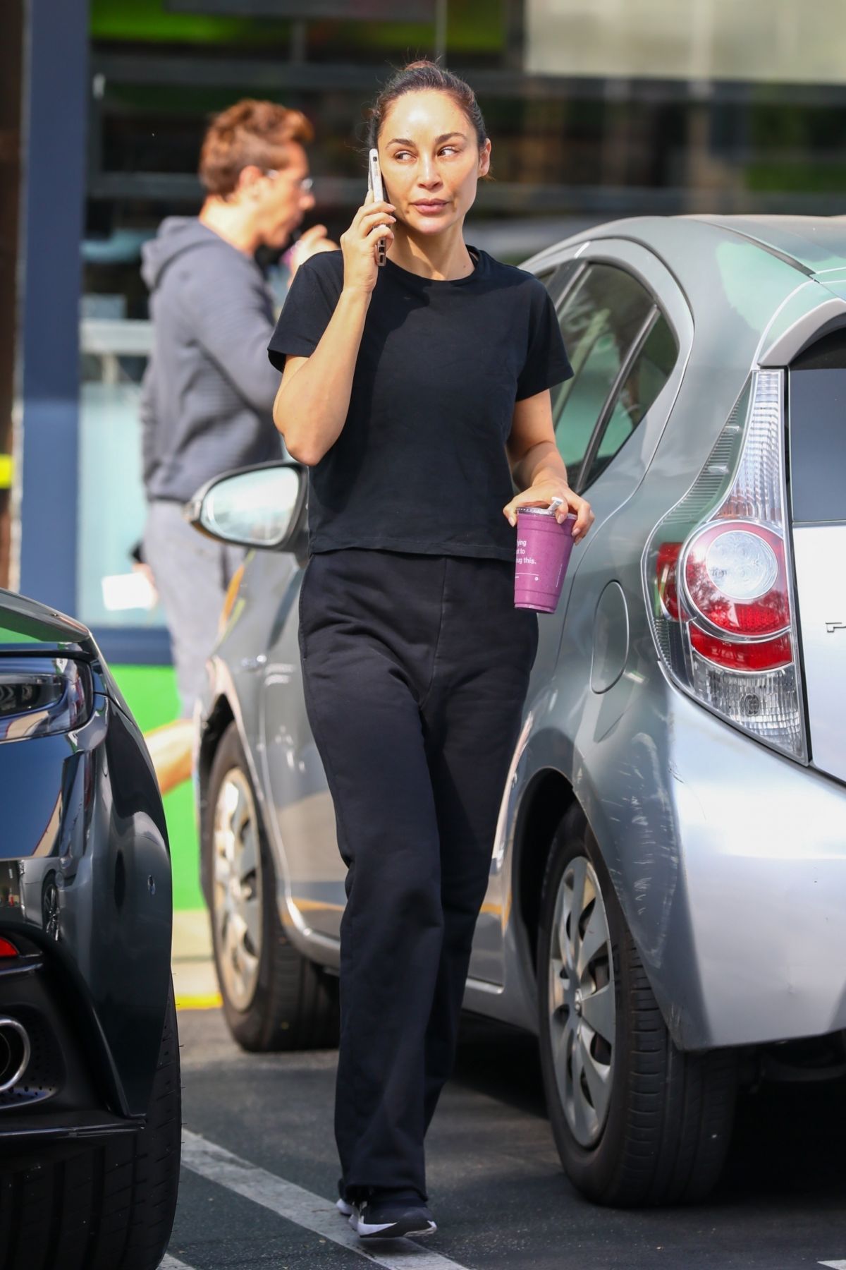 CARA SANTANA Out for Morning Smoothie at EarthBar in Los Angeles 10/07 ...