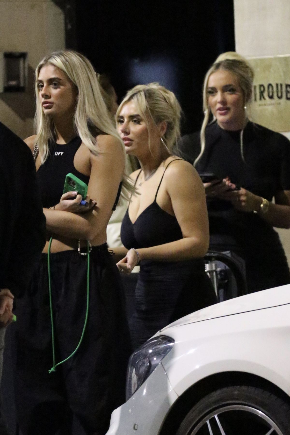 ELLIE BROWN and MOLLY BEDFORD Order Pizza via Deliveroo Night Out in ...