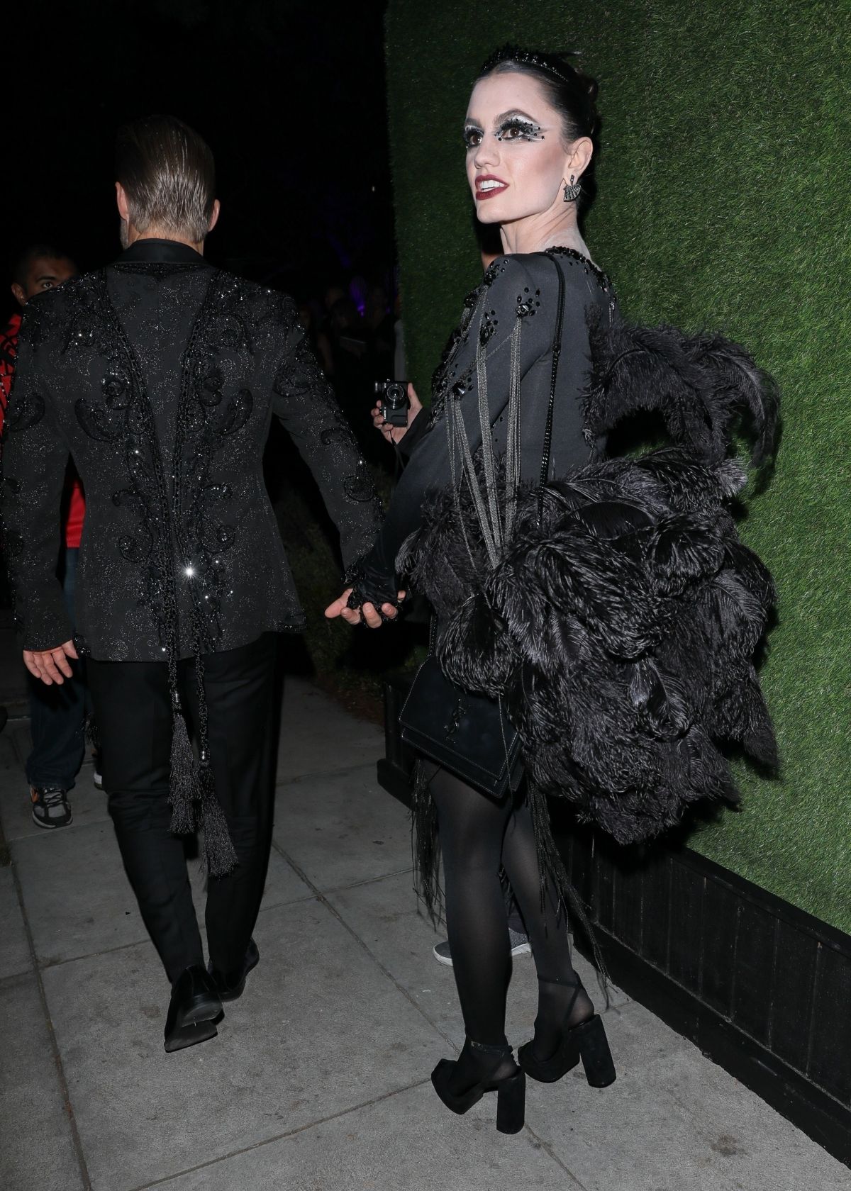 HAYLEY ERBERT and Derek Hough Arrives at Casamigos Halloween Party in ...