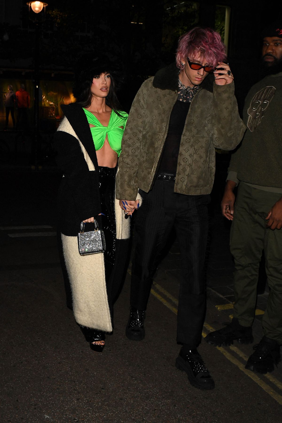 MEGAN FOX and Machine Gun Kelly Arrives at a Recording Studio in ...
