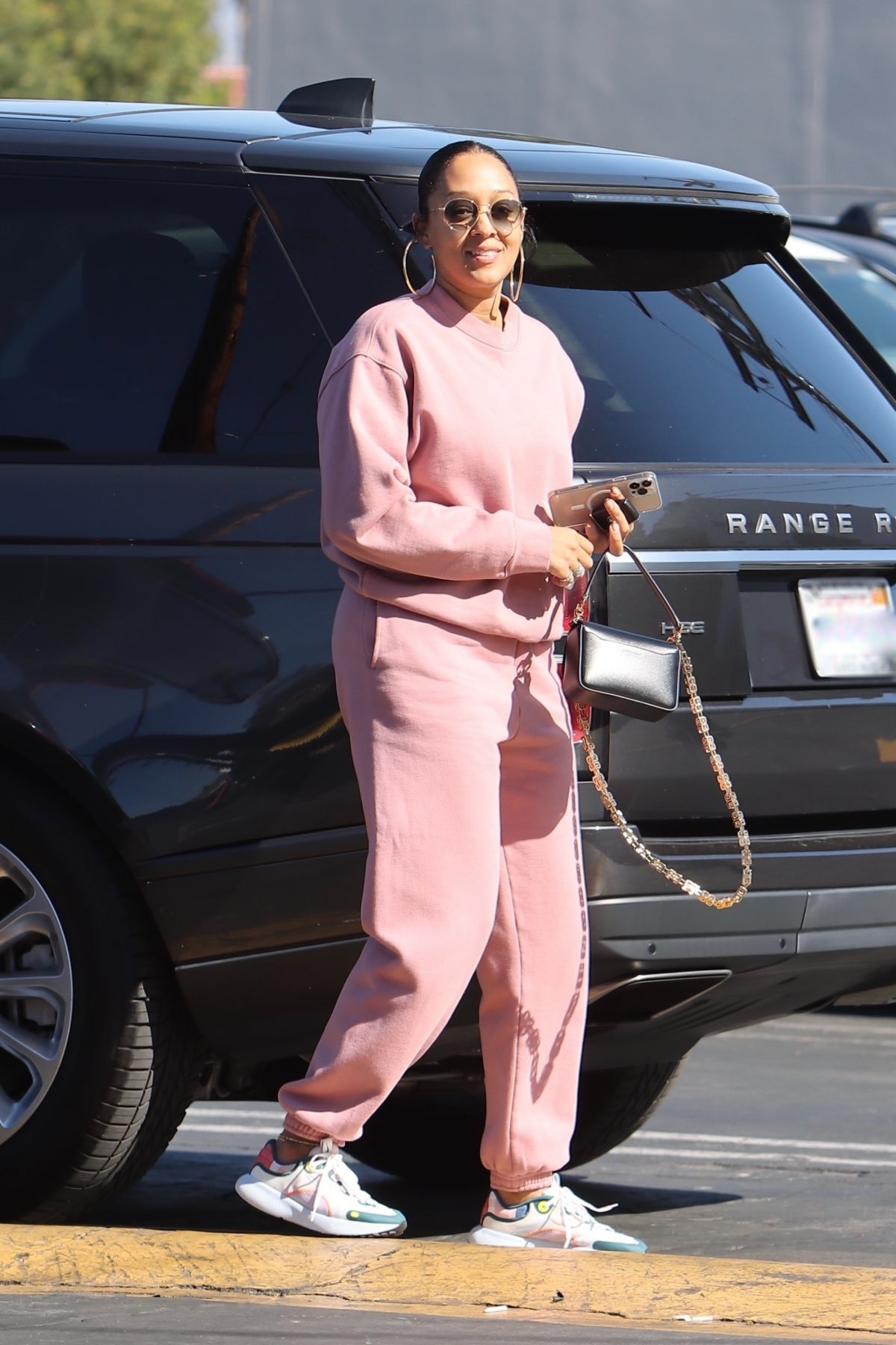 TIA MOWRY Heading to Massage Therapist in Studio City 10/29/2022 ...
