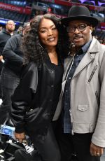 ANGELA BASSETT at Detroit Pistons v Los Angeles Clippers Game in Los ...