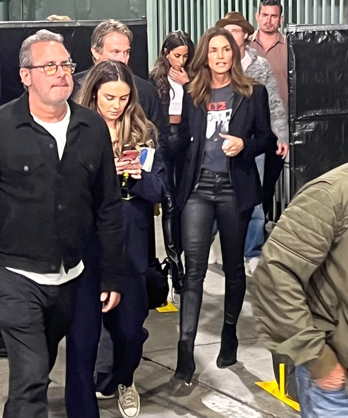 CINDY CRAWFORD and Rande Gerber Arrives at Bono Concert at The Orpheum ...