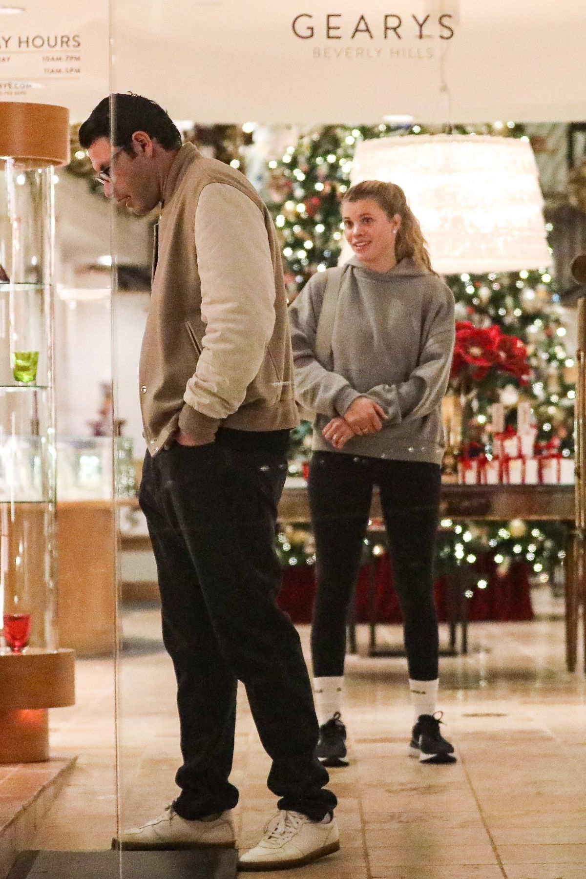 SOFIA RICHIE and Elliot Grange on Christmas Shopping at Geary’s Jewelry ...