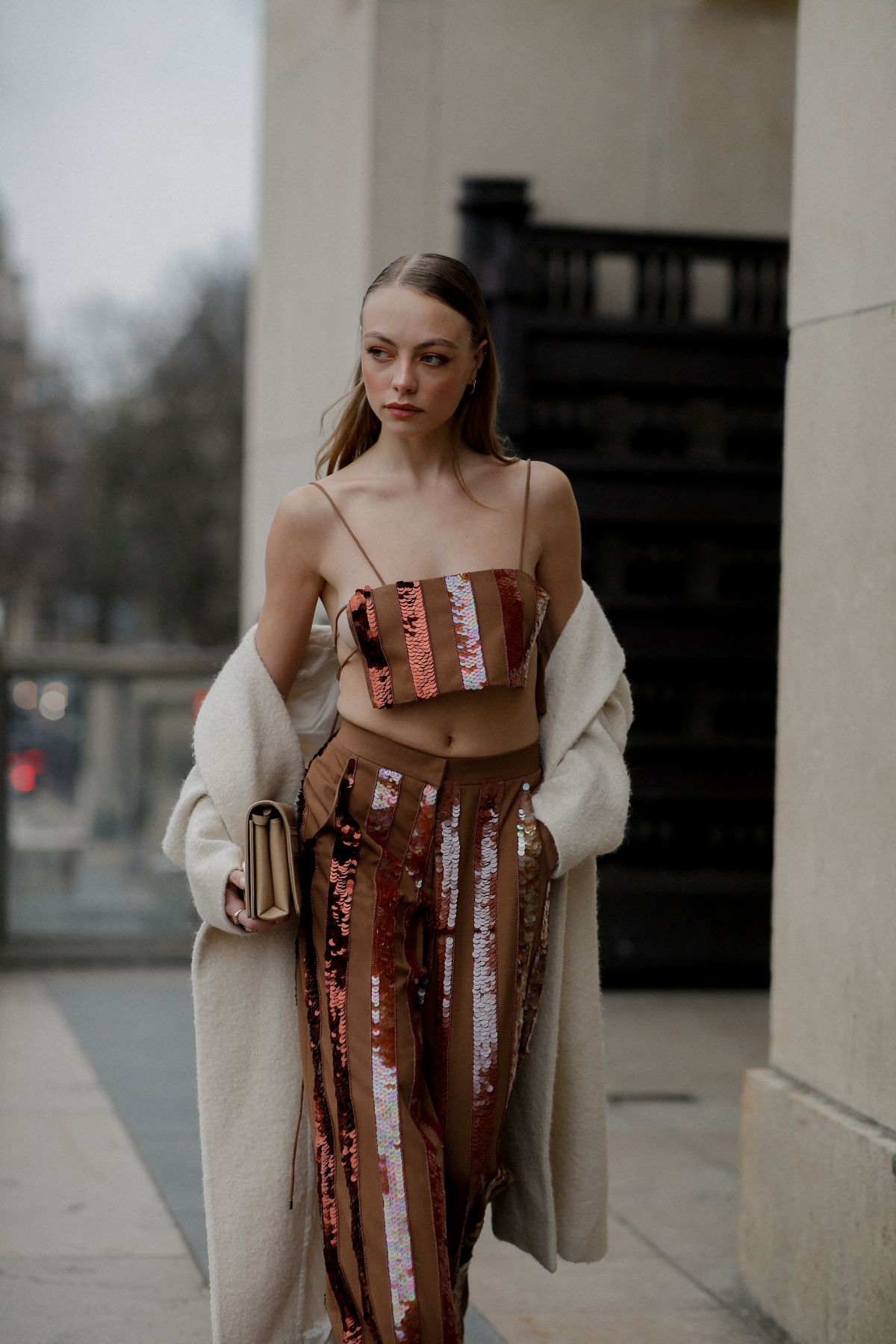 ANOUCHKA GAUTHIER Arrives at Stephane Rolland Spring Summer 2023 Haute ...