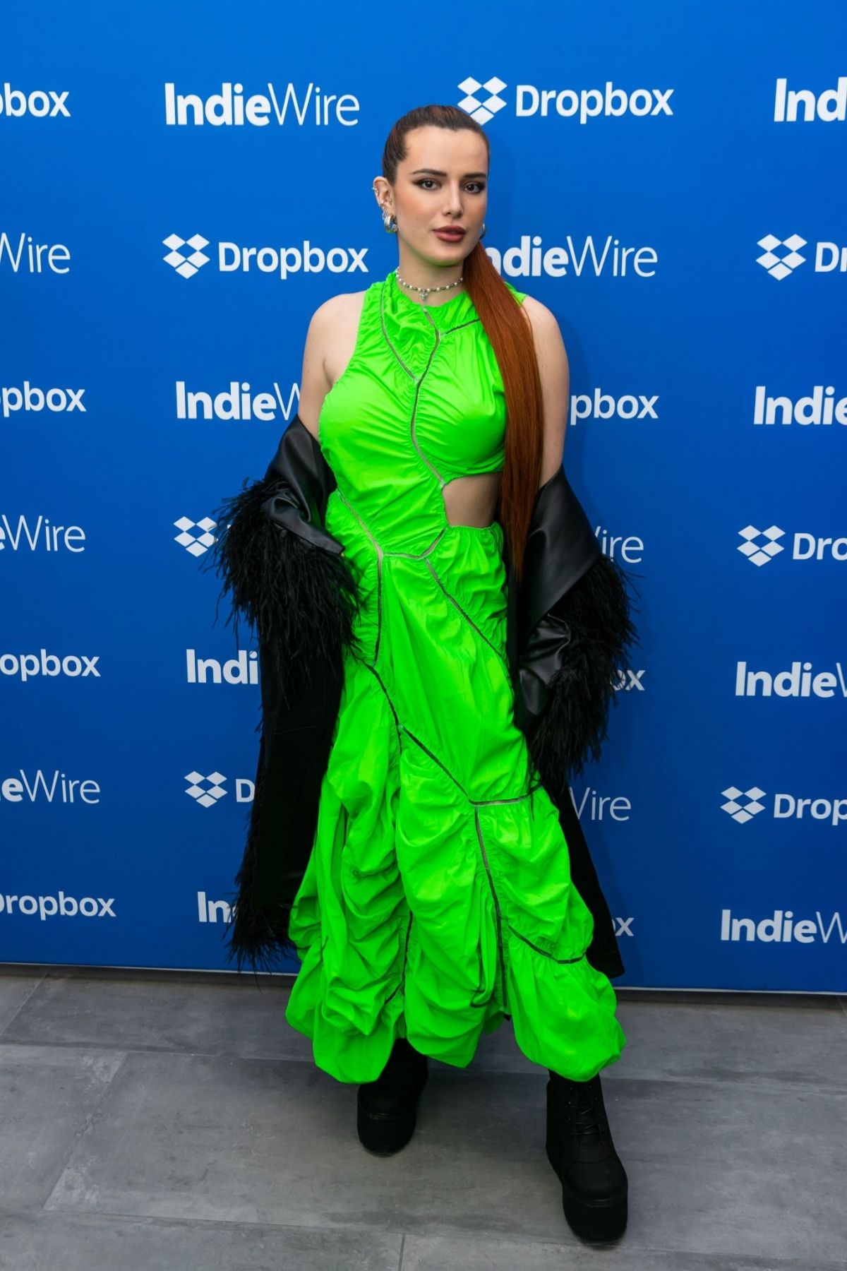 BELLA THORNE at Indiewire Sundance Studio in Park City 01/23/2023 ...