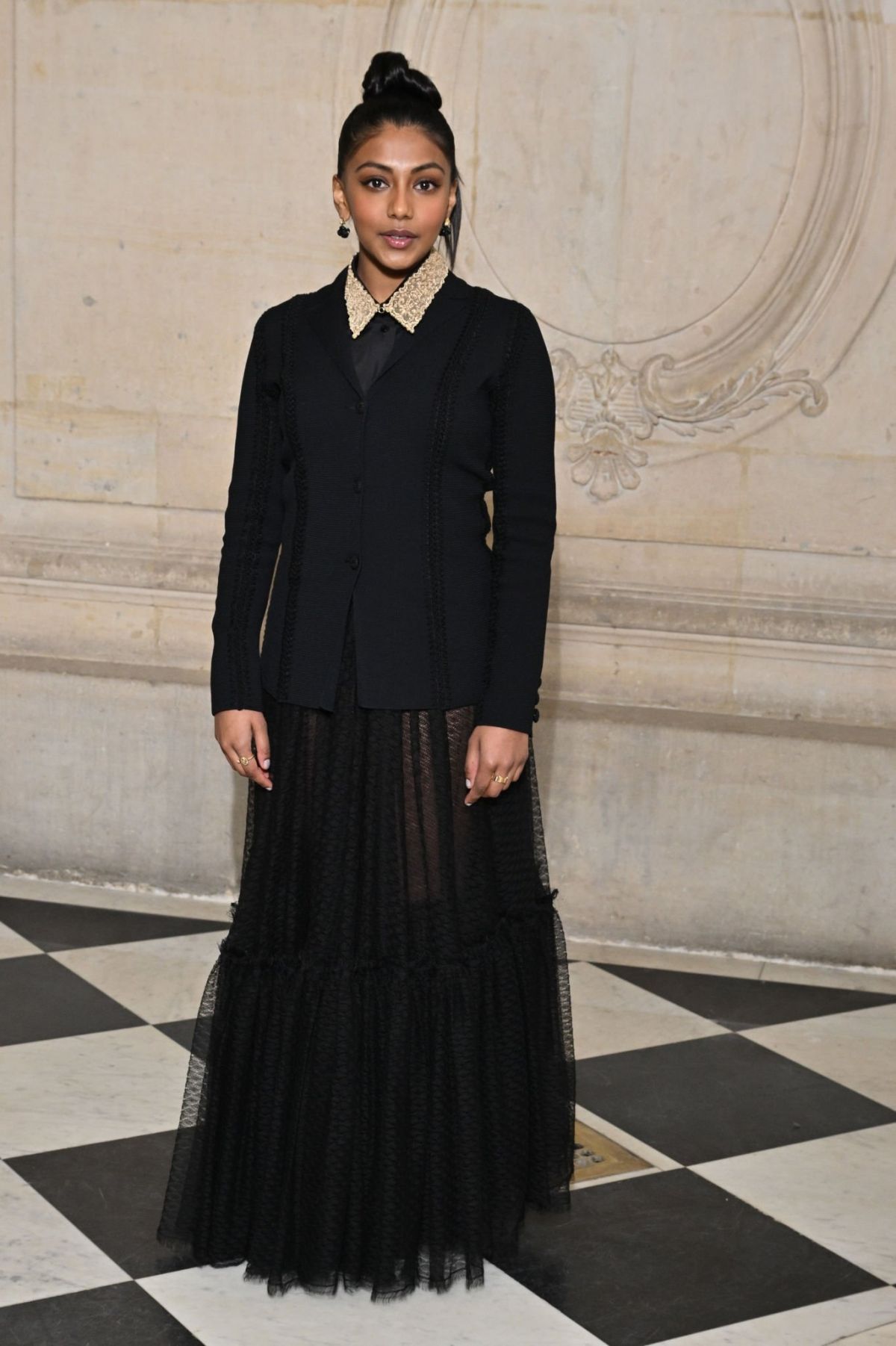 CHARITHRA CHANDRAN at Christian Dior Fashion Show in Paris 01/23/2023 ...
