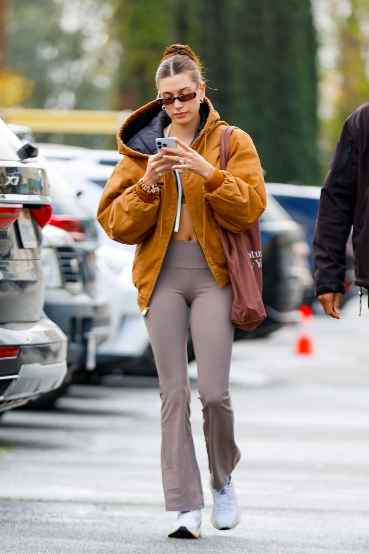 HAILEY BIEBER Arrives at Hot Pilates Class in West Hollywood 01/05/2023 ...