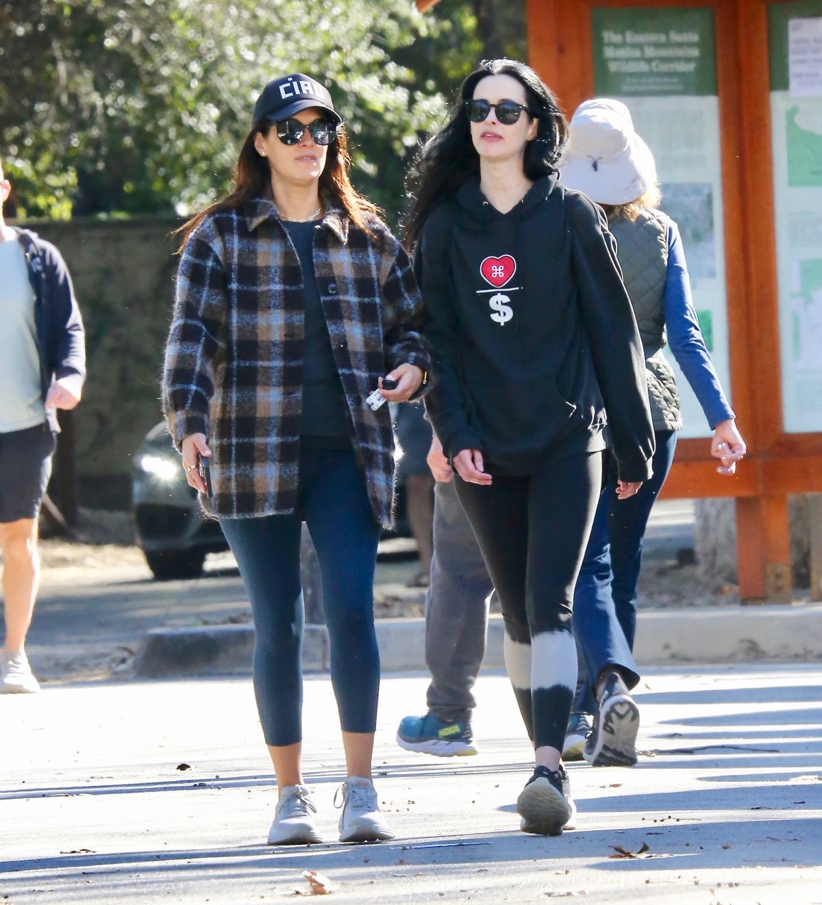 KRYSTEN RITTER and ANGELIQUE CABRAL Out Hiking in in Los Angeles 01/25 ...