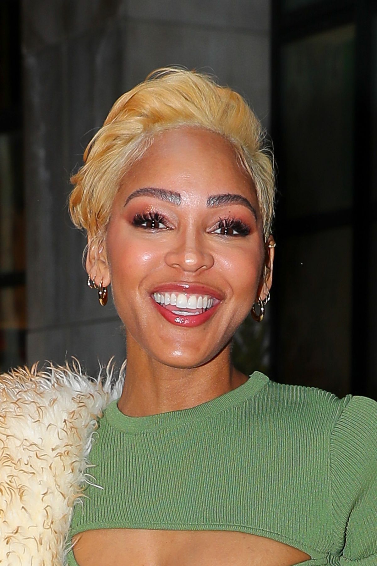 MEAGAN GOOD Goes Blonde Out in New York 01/25/2023 – HawtCelebs