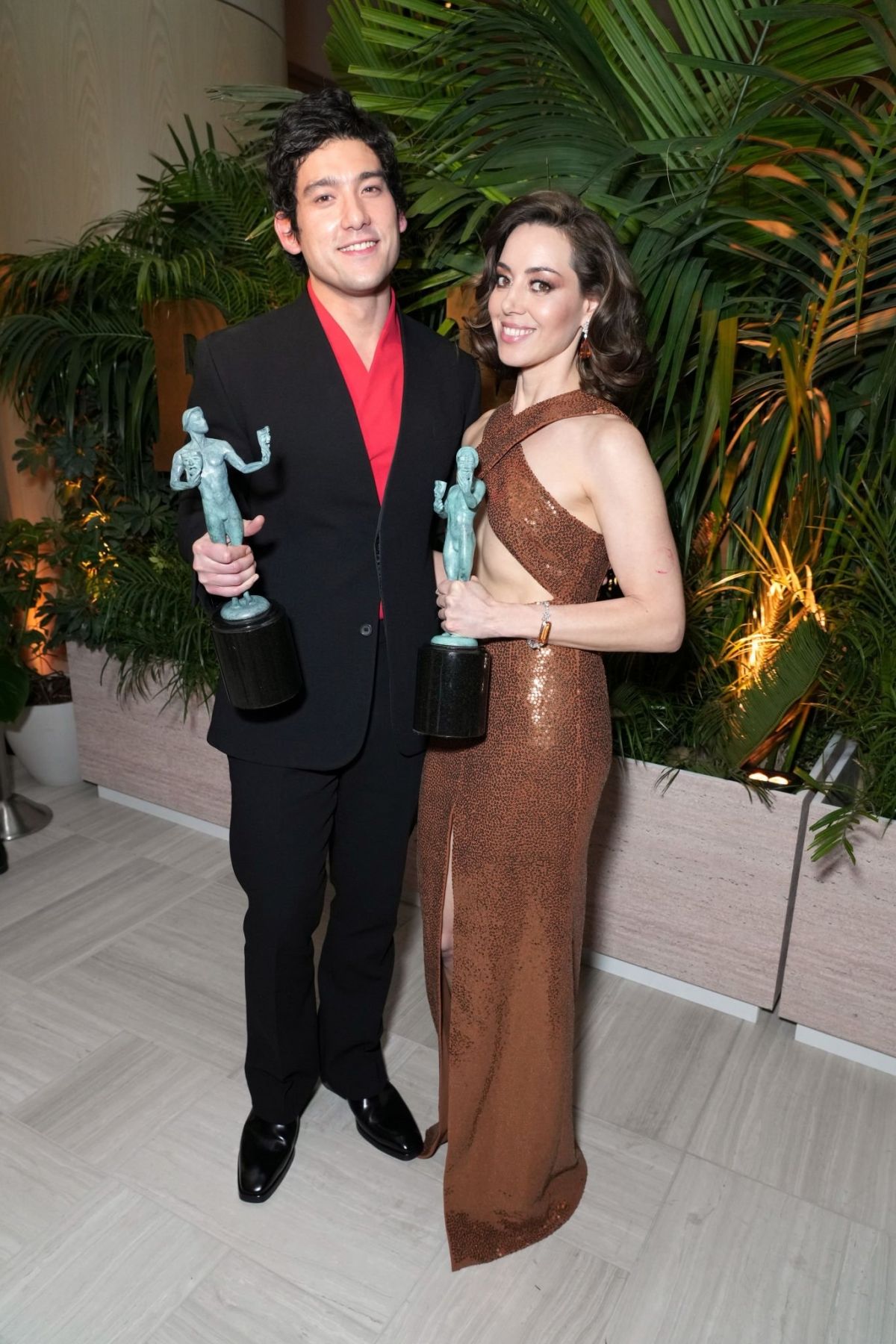 AUBREY PLAZA at People’s Screen Actors Guild Awards Gala in Los Angeles ...