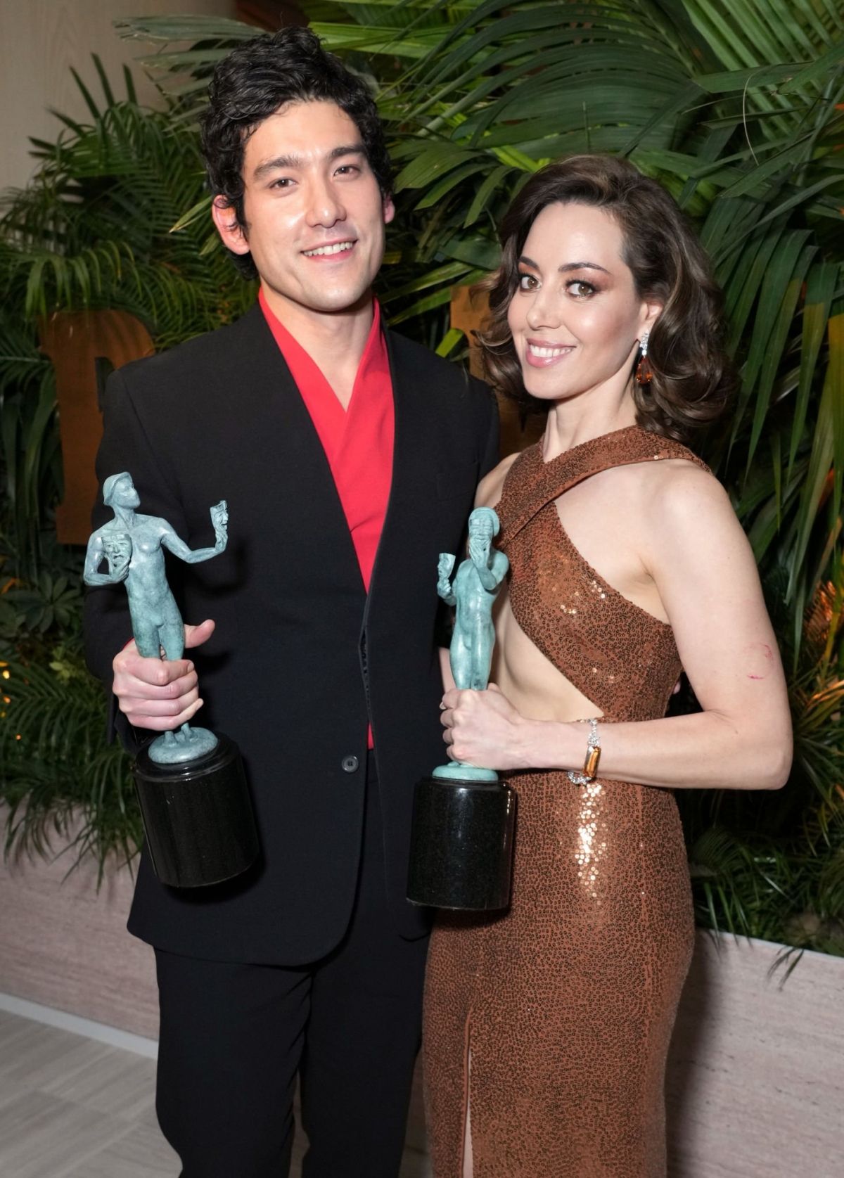 AUBREY PLAZA at People’s Screen Actors Guild Awards Gala in Los Angeles ...