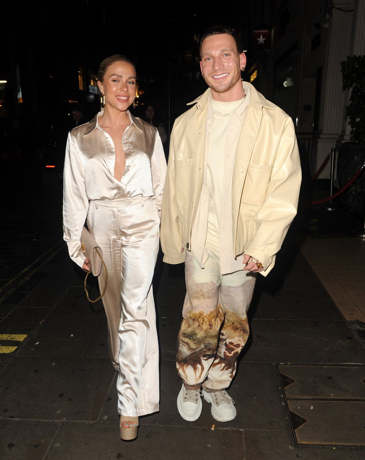 GABBY ALLEN and Brandon Myers on Valentine’s Dinner in London 02/14 ...