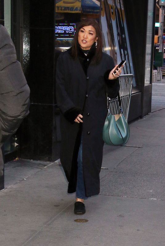 JUJU CHANG Arrives at Good Morning America in New York 02/03/2023 ...
