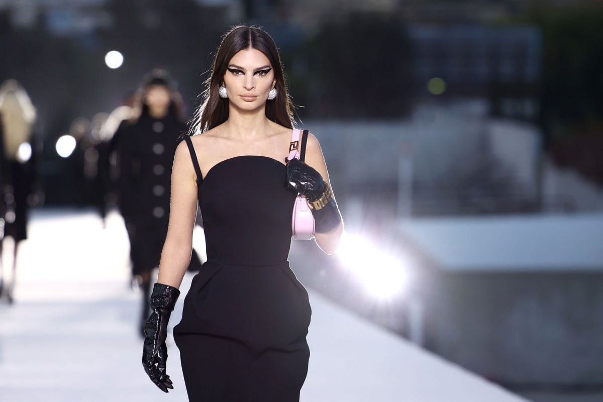 EMILY RATAJKOWSKI at Versace FW23 Runway Show in West Hollywood 03/09 ...