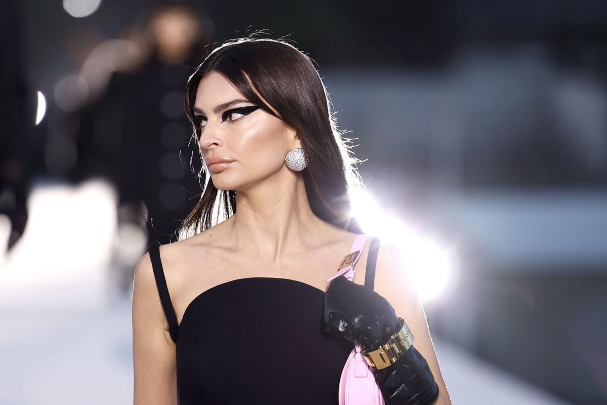 EMILY RATAJKOWSKI at Versace FW23 Runway Show in West Hollywood 03/09 ...