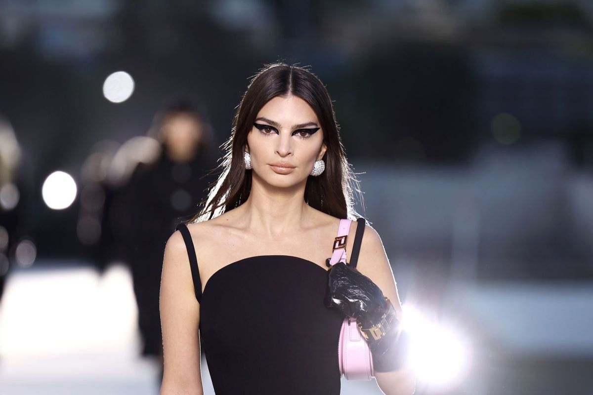 EMILY RATAJKOWSKI at Versace FW23 Runway Show in West Hollywood 03/09 ...