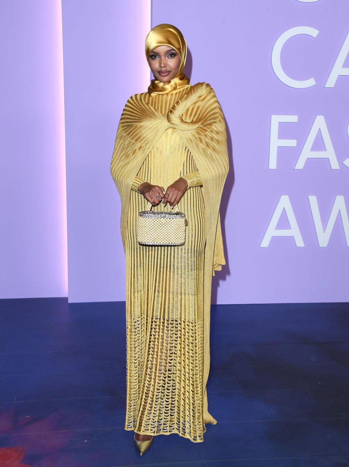 HALIMA ADEN at 2023 Green Carpet Fashion Awards in Hollywood 03/09/2023 ...