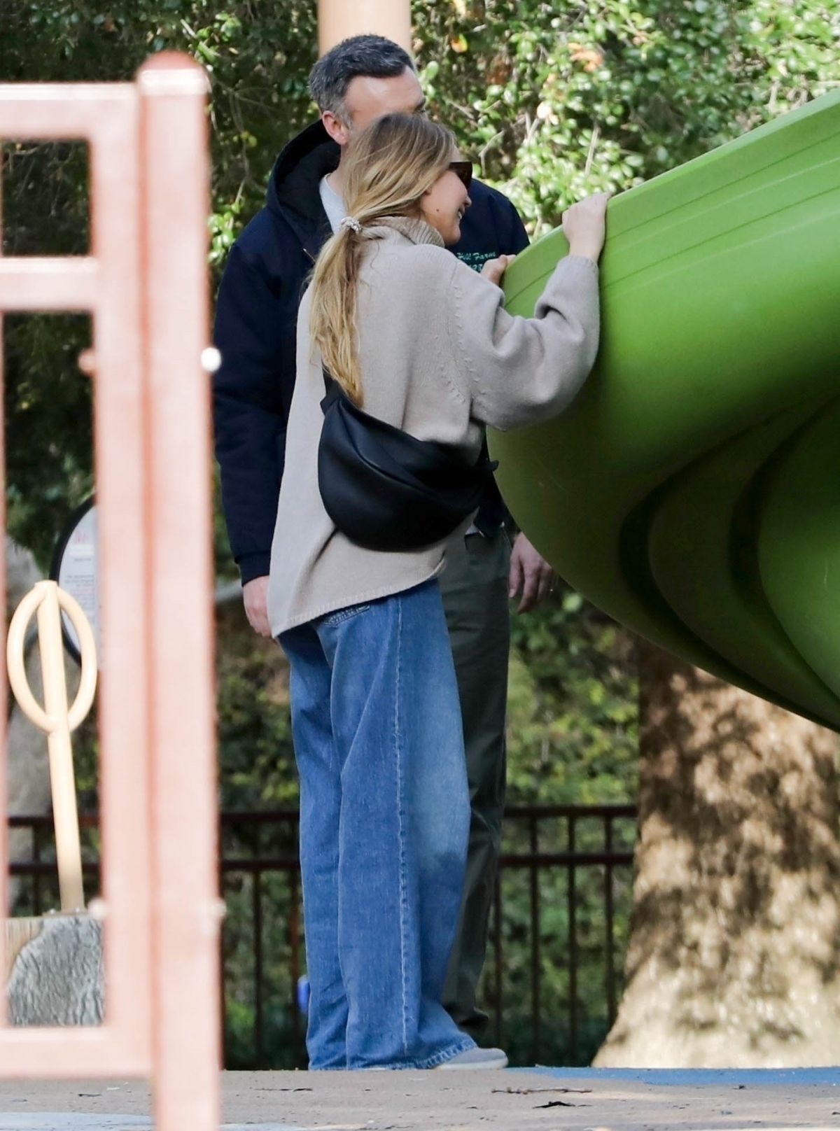 JENNIFER LAWRENCE and Cooke Maroney Out with Their Baby at a Park in ...