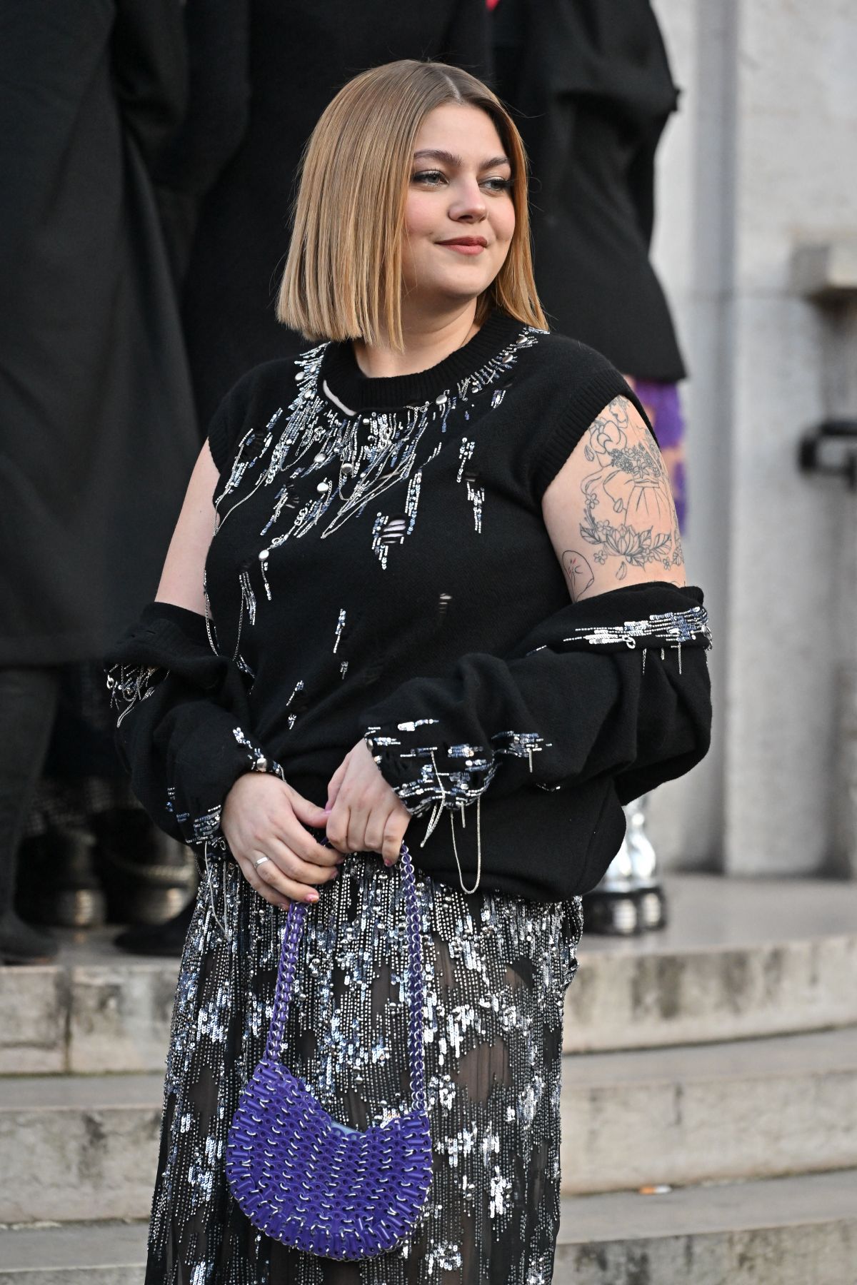 LOUANE Arrives at Paco Rabanne Fashion Show in Paris 03/01/2023 ...