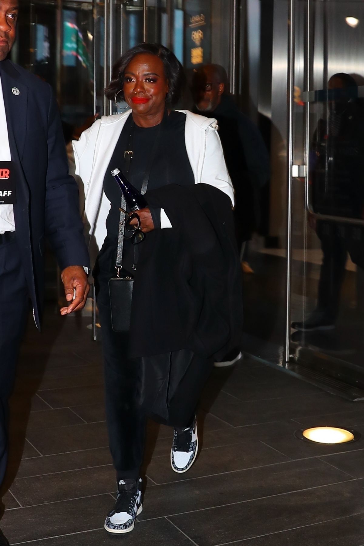 VIOLA DAVIS Arrives at Air Screening at Hudson Yards in New York 03/20 ...