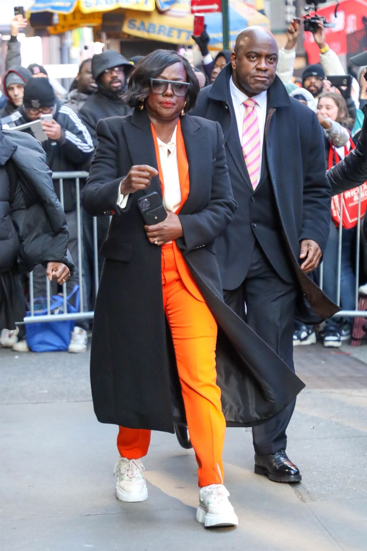 VIOLA DAVIS Arrives at Good Morning America in New York 03/20/2023 ...