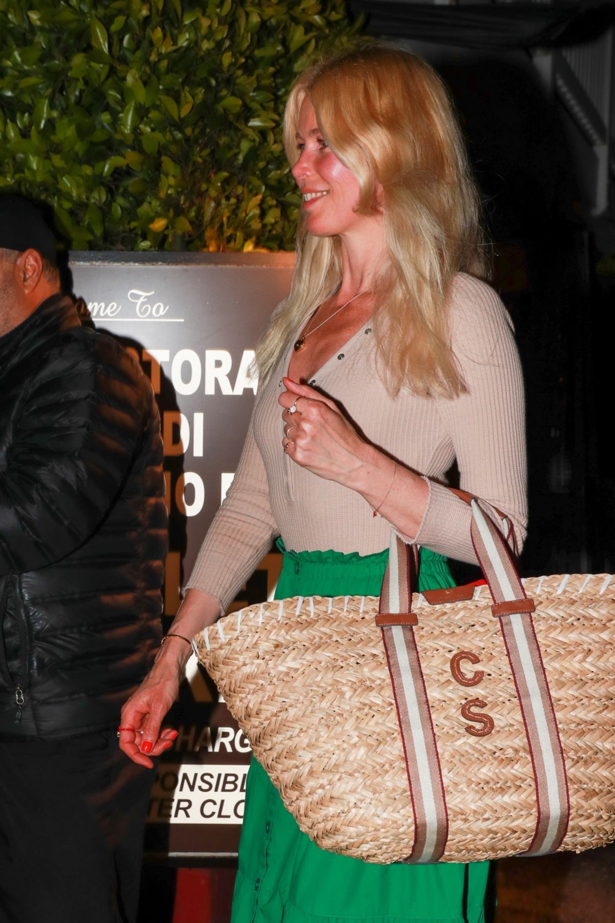 CLAUDIA SCHIFFER Out for Dinner at Giorgio Baldi in Santa Monica 04/15 ...