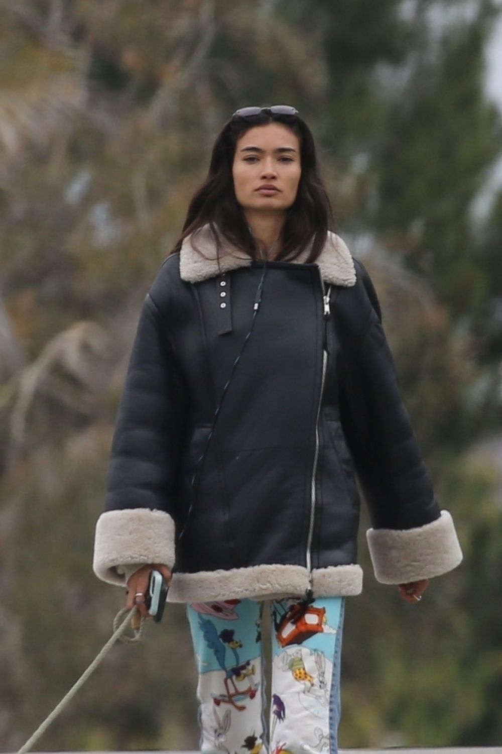 KELLY GALE Out with Her Dog for a Morning Stroll in Venice Beach 04/17 ...