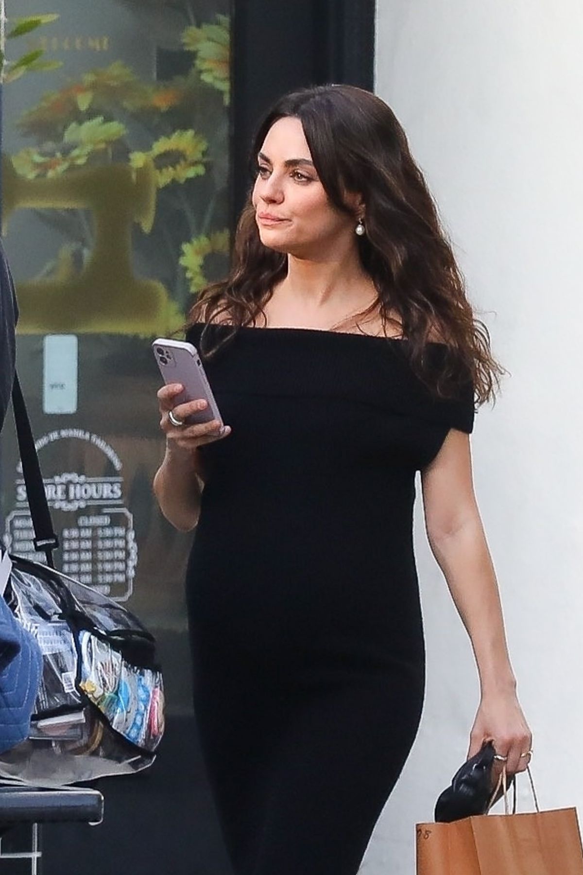 MILA KUNIS Sports a Baby Bump on the Set of Goodrich with Michael ...