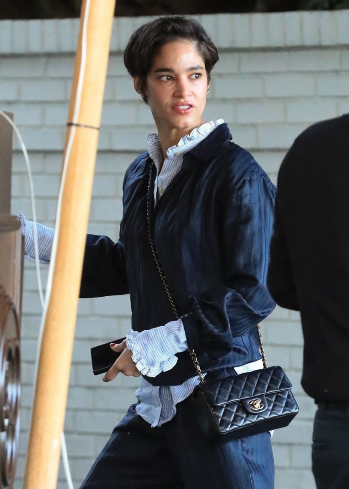 SOFIA BOUTELLA Arrives at a Meeting at Chateau Marmont in Los Angeles ...