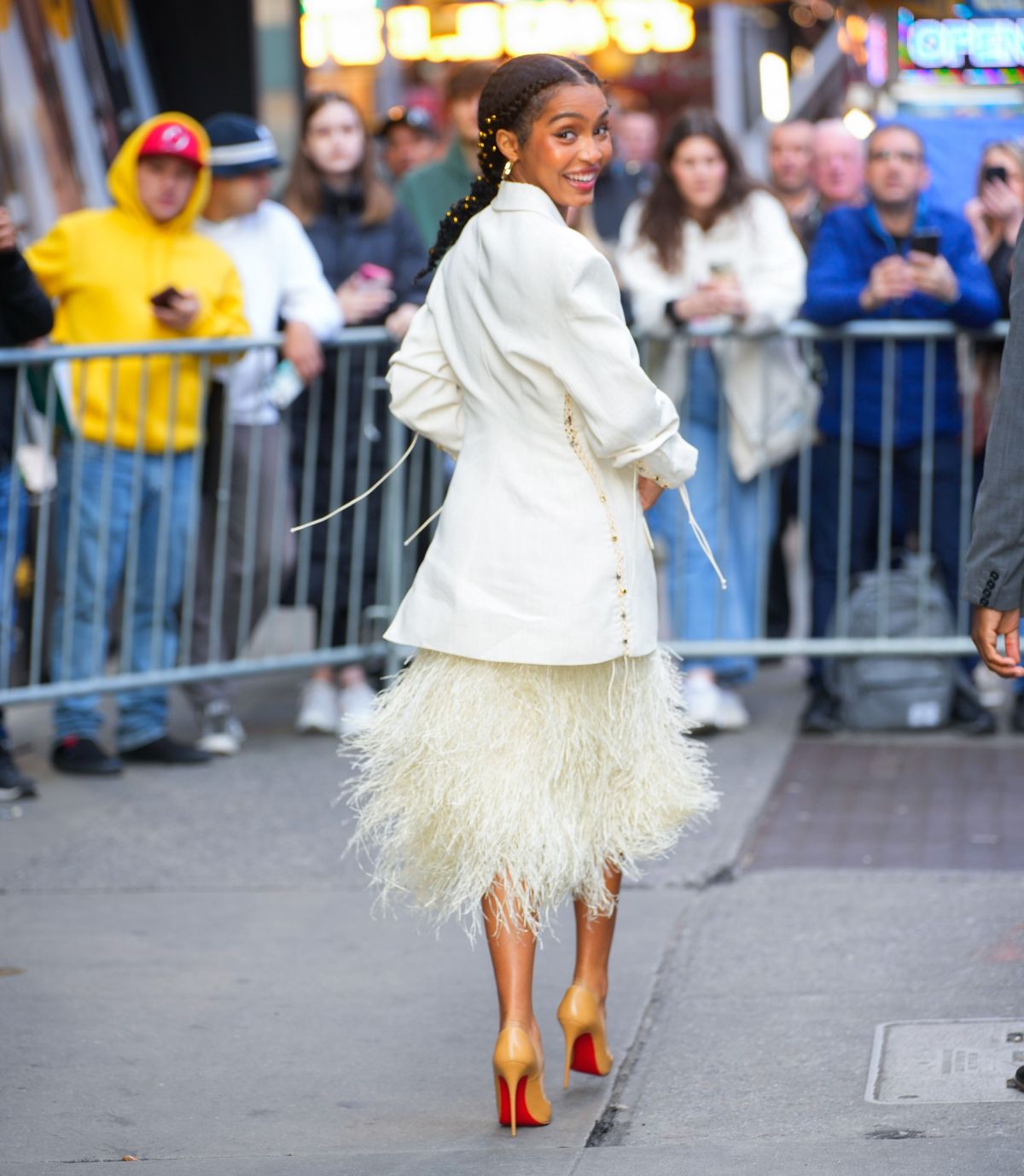 YARA SHAHIDI Arrives at Good Morning America Studios in New York 04/24 ...