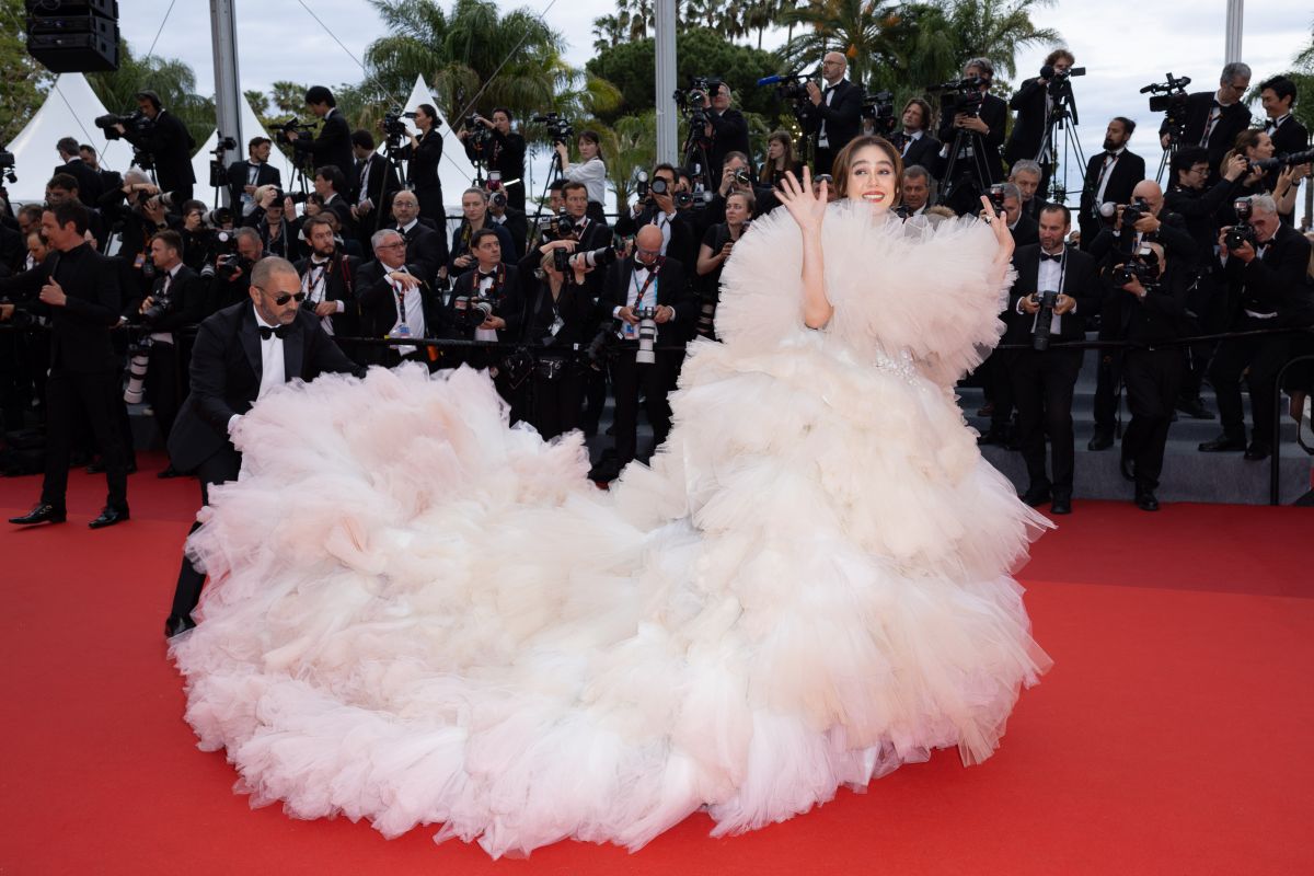 ARAYA HARGATE at Monster Premiere at 76th annual Cannes Film Festival ...