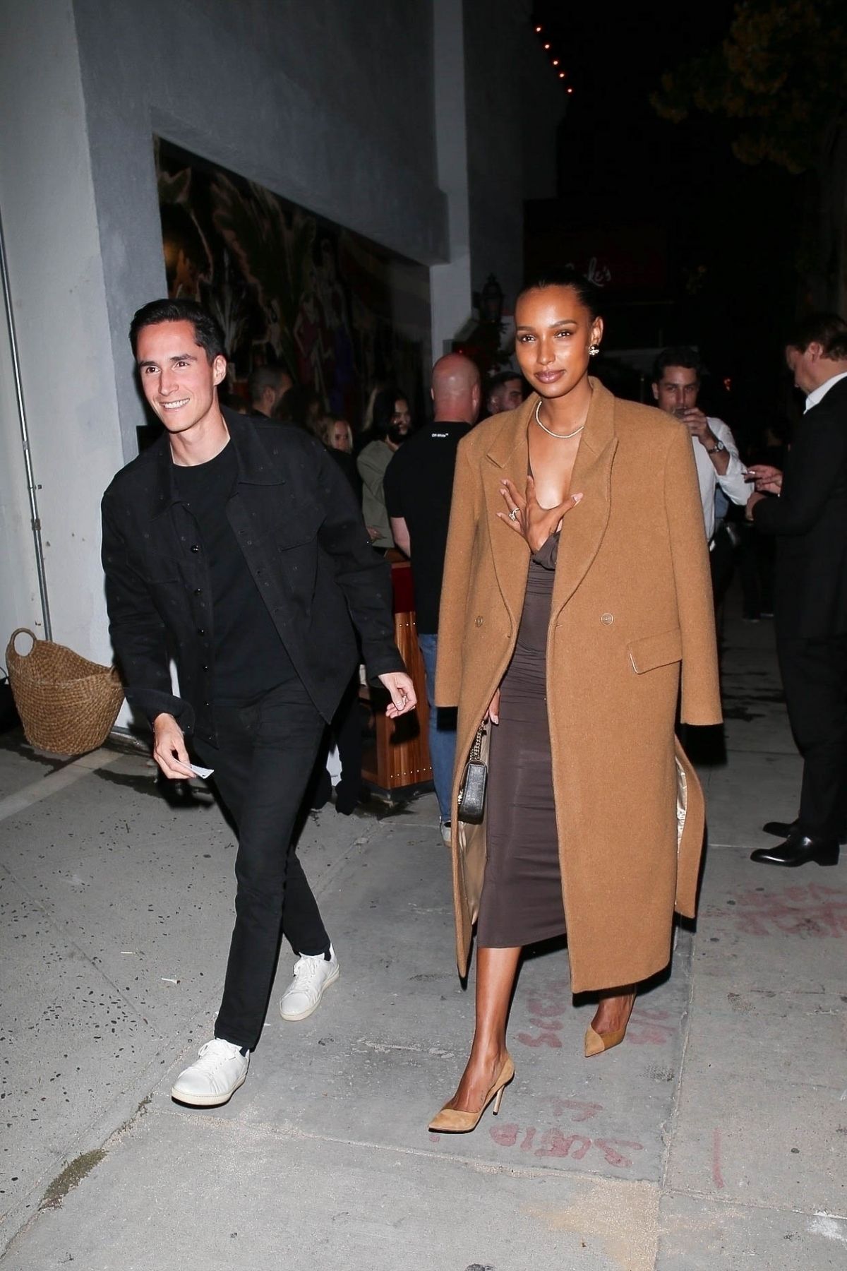 JASMINE TOOKES and Juan David Borrero Arrives at Opening of Drake’s in ...