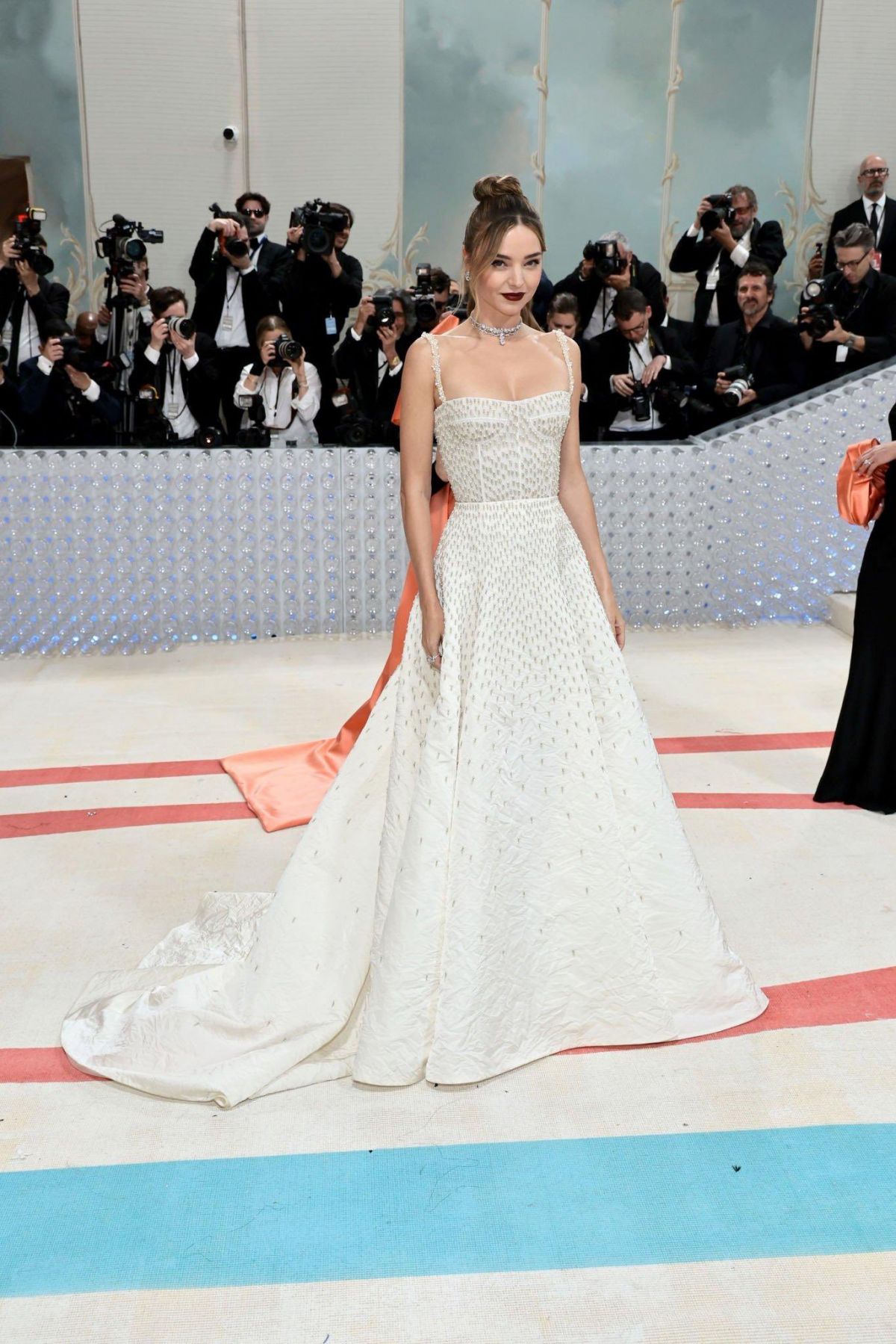 MIRANDA KERR at 2023 Met Gala Celebrating Karl Lagerfeld: A Line of ...