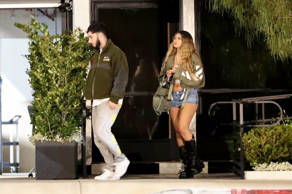SOFIA JAMORA and Zack Bia Leaves The Bird Streets Club in West ...