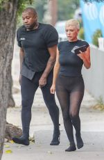 BIANCA CENSORI and Kanye West Leaves KFC in Downtown Los Angeles 06/13 ...