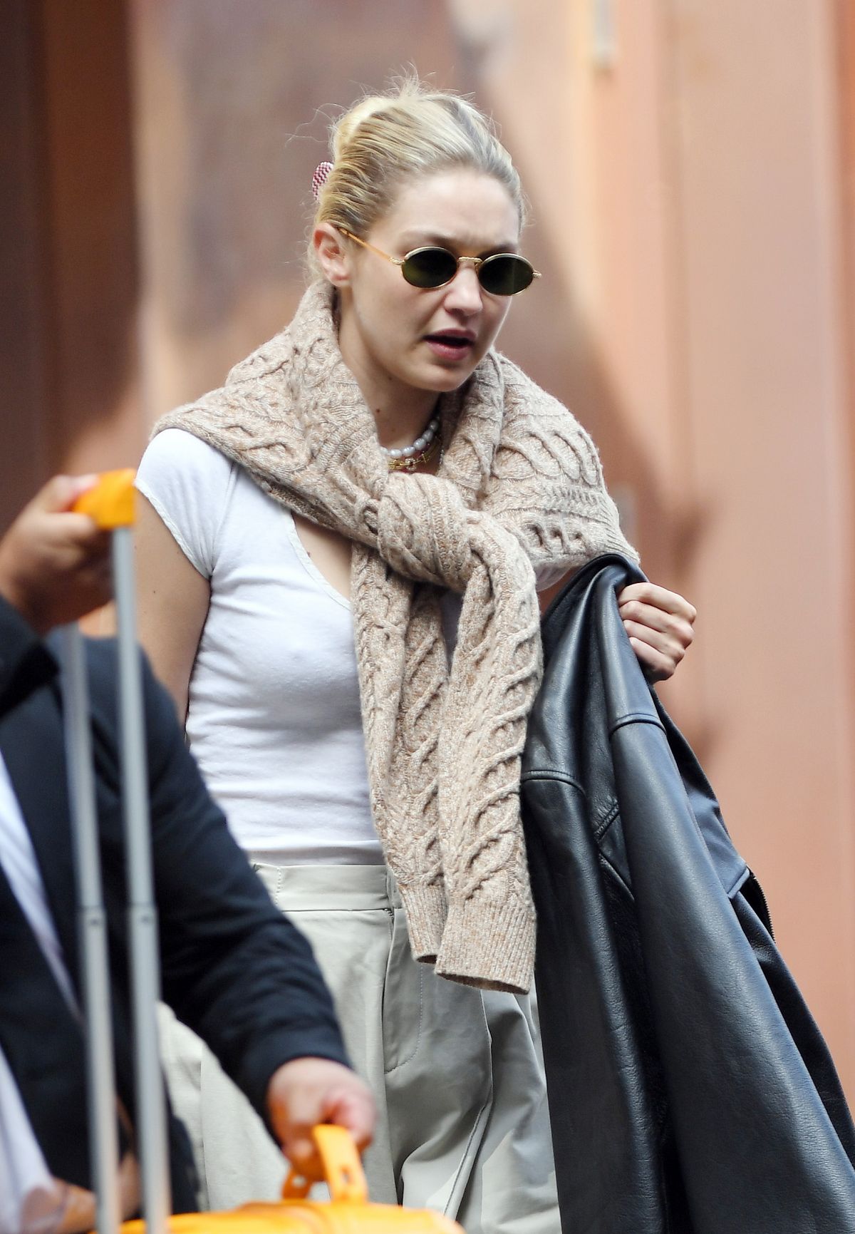 GIGI HADID eading for Lunch with Leah McCarthy at Sadelles in New York ...