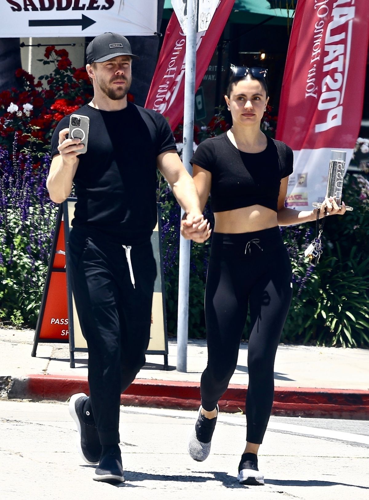 HAYLEY ERBERT and Derek Hough Out for Lunch in Studio City 06/18/2023 ...