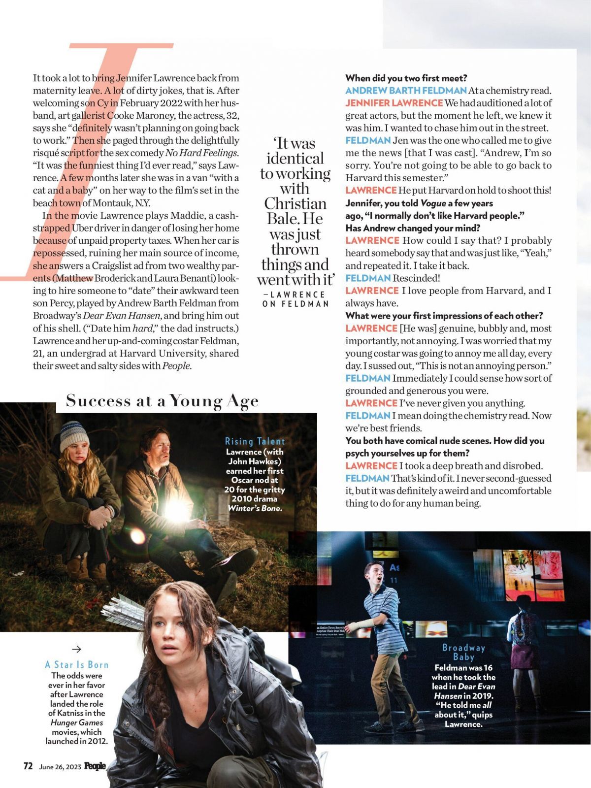 JENNIFER LAWRENCE in People Magazine, June 2023 – HawtCelebs