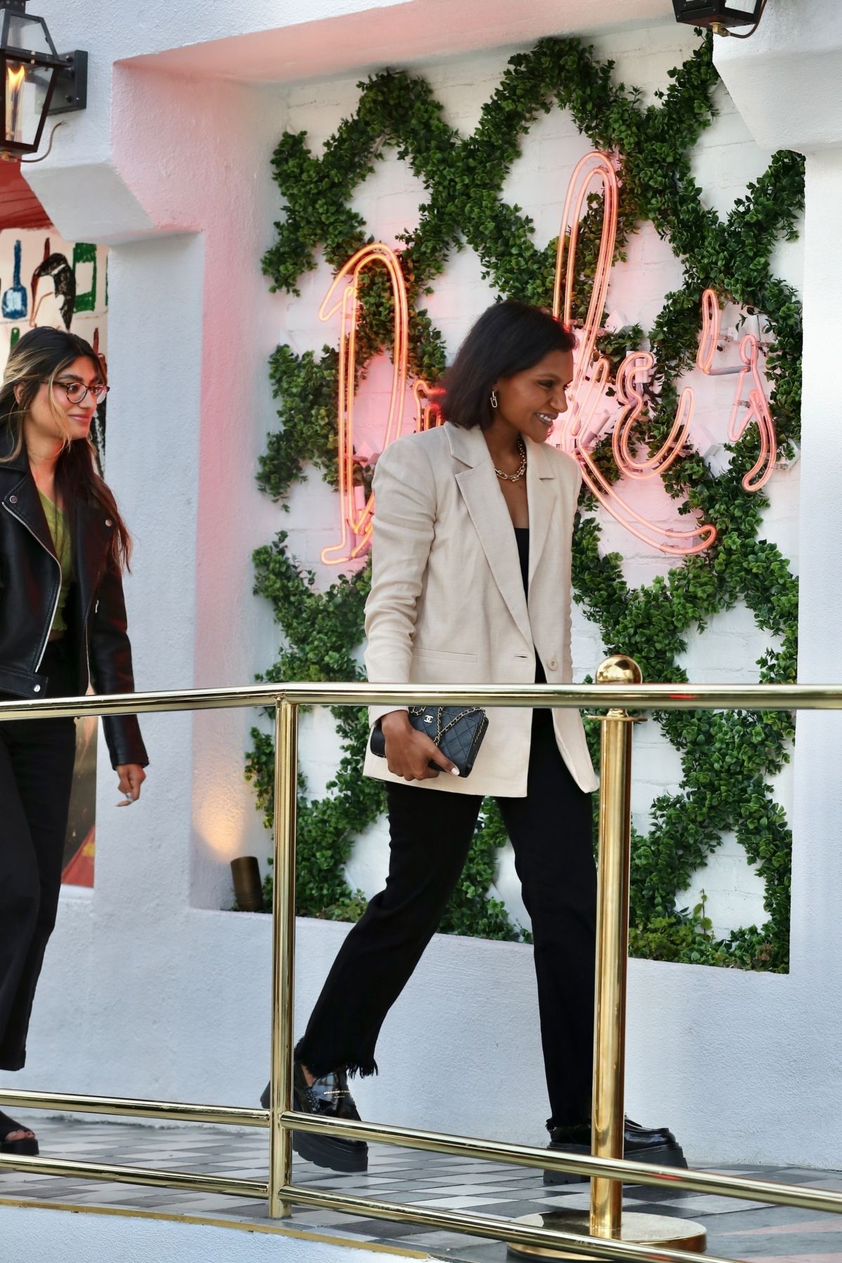 MINDY KALING at Drake’s Restaurant in West Hollywood 06/05/2023 ...