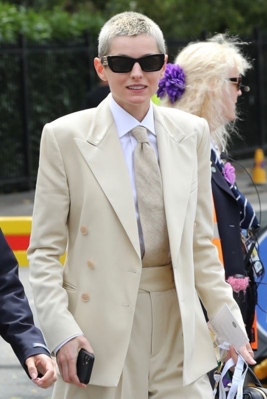 EMMA CORRIN Arrives at Wimbledon Tennis Championships in London 07/09 ...