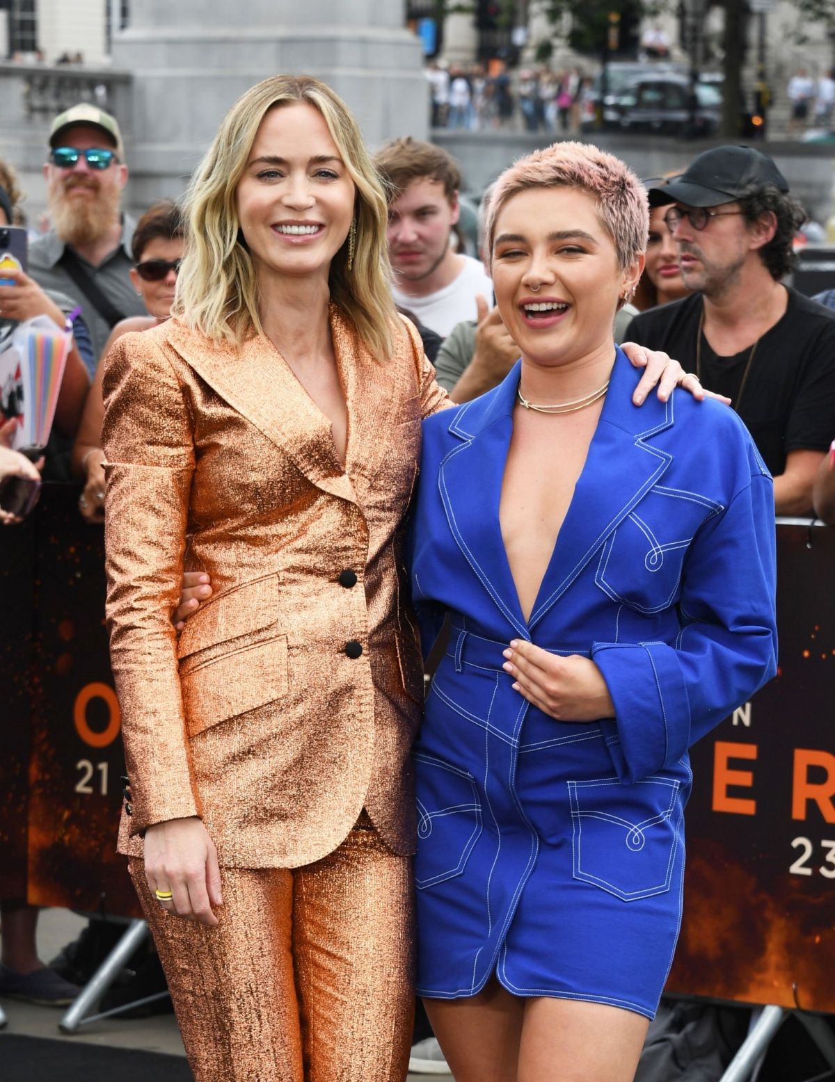 FLORENCE PUGH and EMILY BLUNT at The Oppenheimer Photocall in London 07 ...